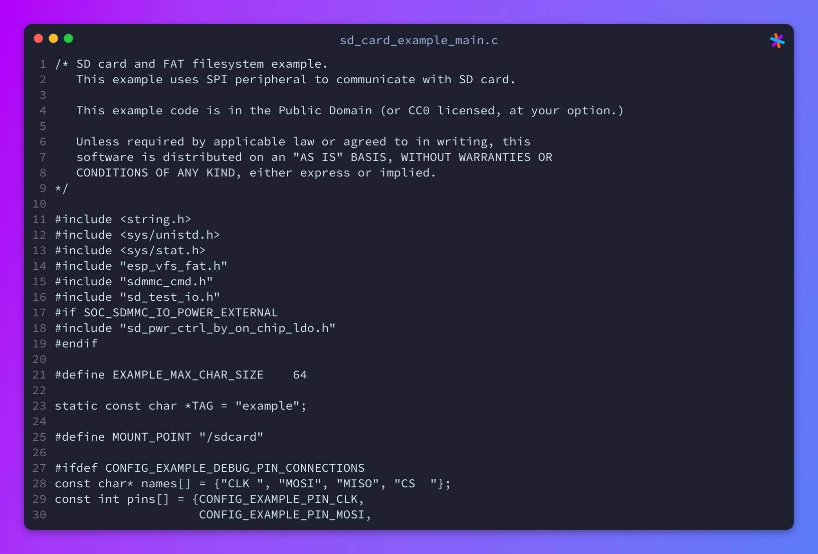 Sd Card Example Main C Espressif Esp Idf Sourcegraph