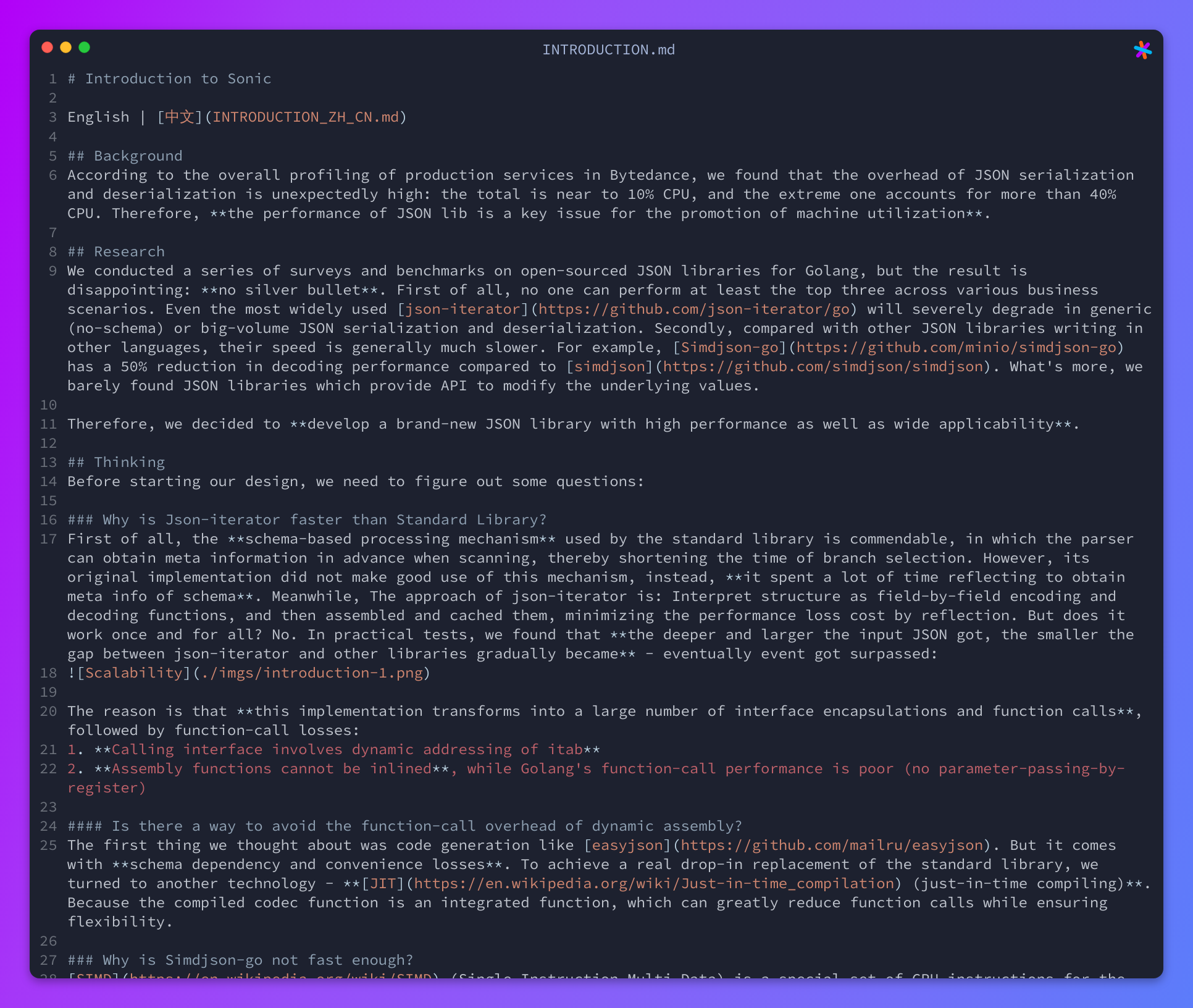 INTRODUCTION.md - bytedance/sonic - Sourcegraph