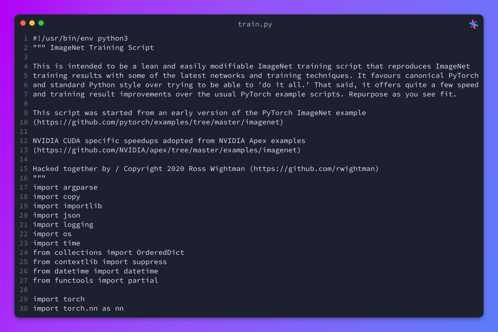 train.py - huggingface/pytorch-image-models - Sourcegraph