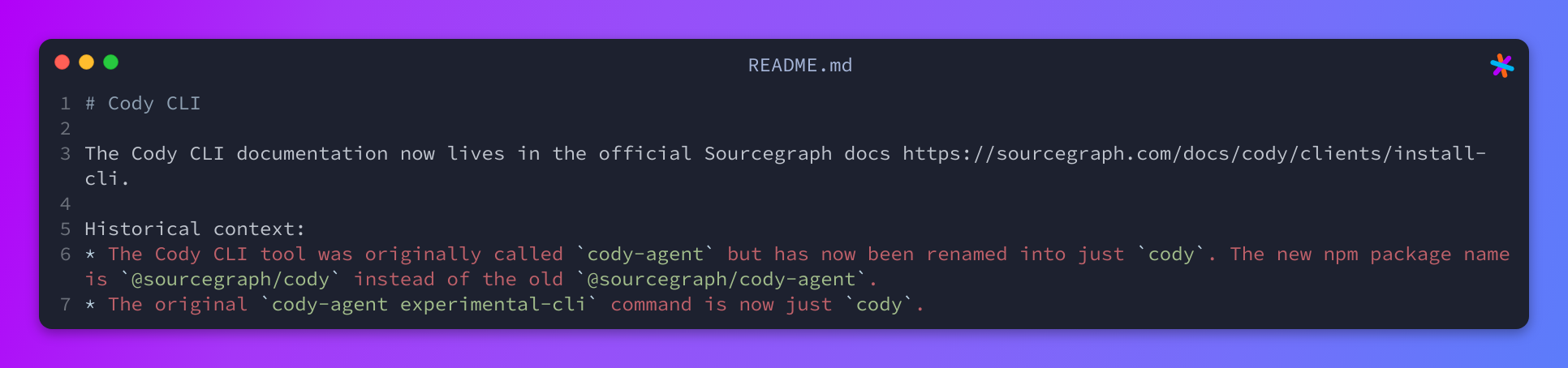 README.md - sourcegraph/cody - Sourcegraph